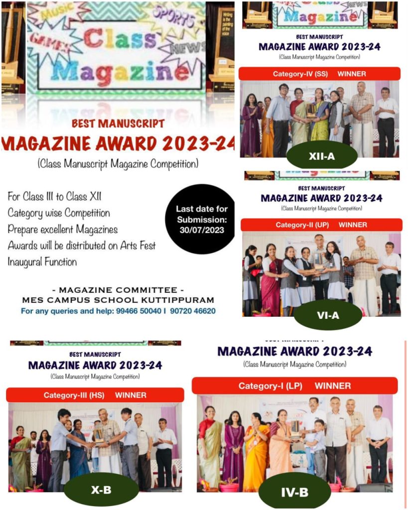Class magazine competition: - MES